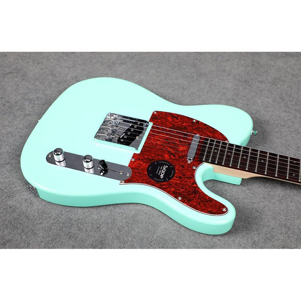 Đàn Guitar Điện Sqoe Telecaster SETL300, Light Green – Guitar Điện
